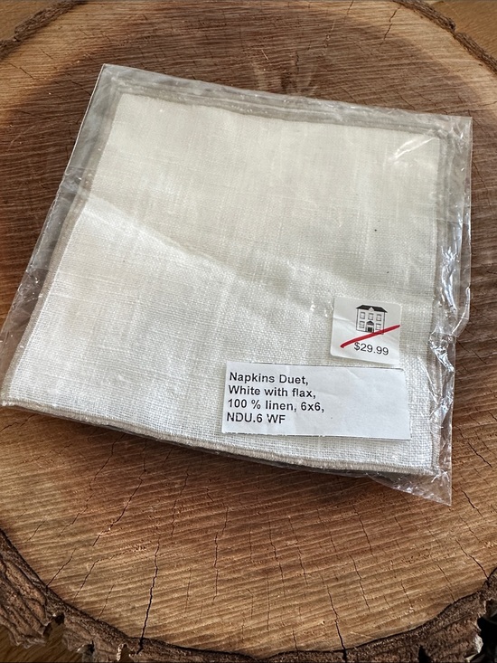 Linen Way | Kitchen | Natural Linen Napkins With Flax Hem | Poshmark